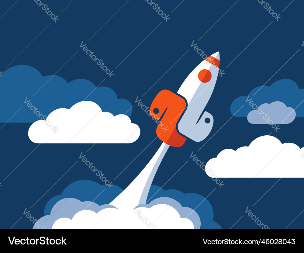 High performance of programming language Vector Image