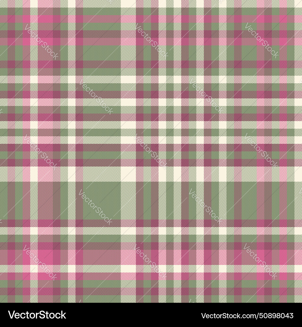 Plaid textile pattern of seamless background Vector Image
