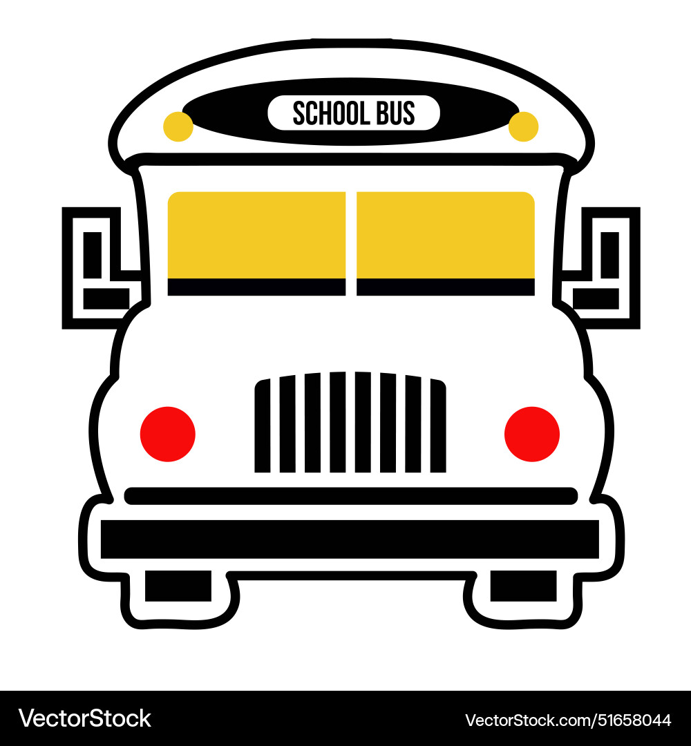 Back to school bus Royalty Free Vector Image - VectorStock
