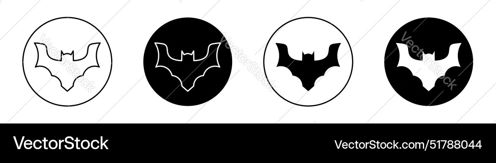 Bat icon Royalty Free Vector Image - VectorStock