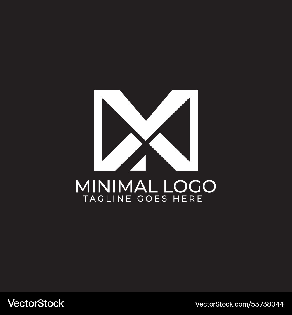 Sleek and minimalist x logo design Royalty Free Vector Image