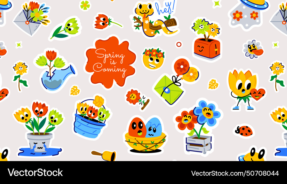 Spring season Royalty Free Vector Image - VectorStock