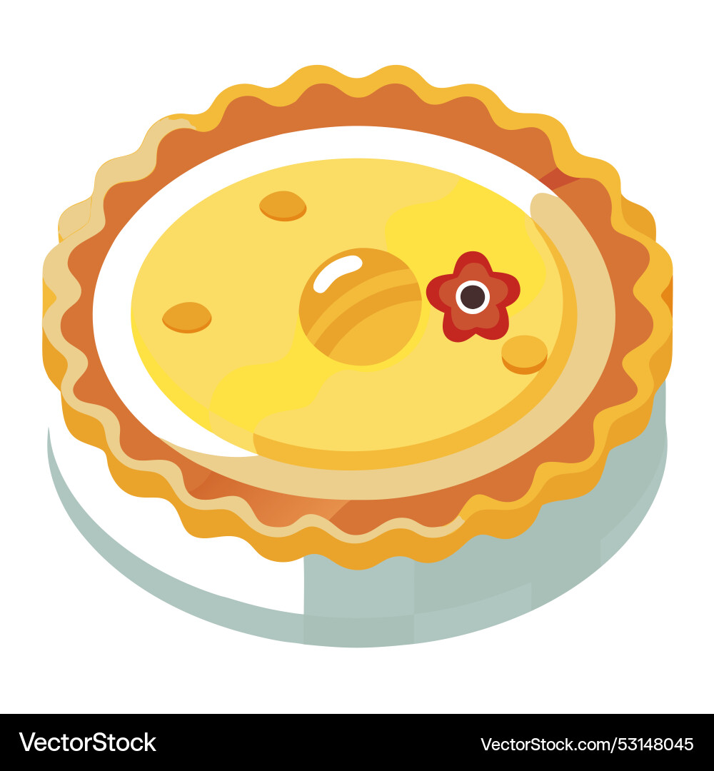 Delicious quiche lorraine featuring beechwood Vector Image