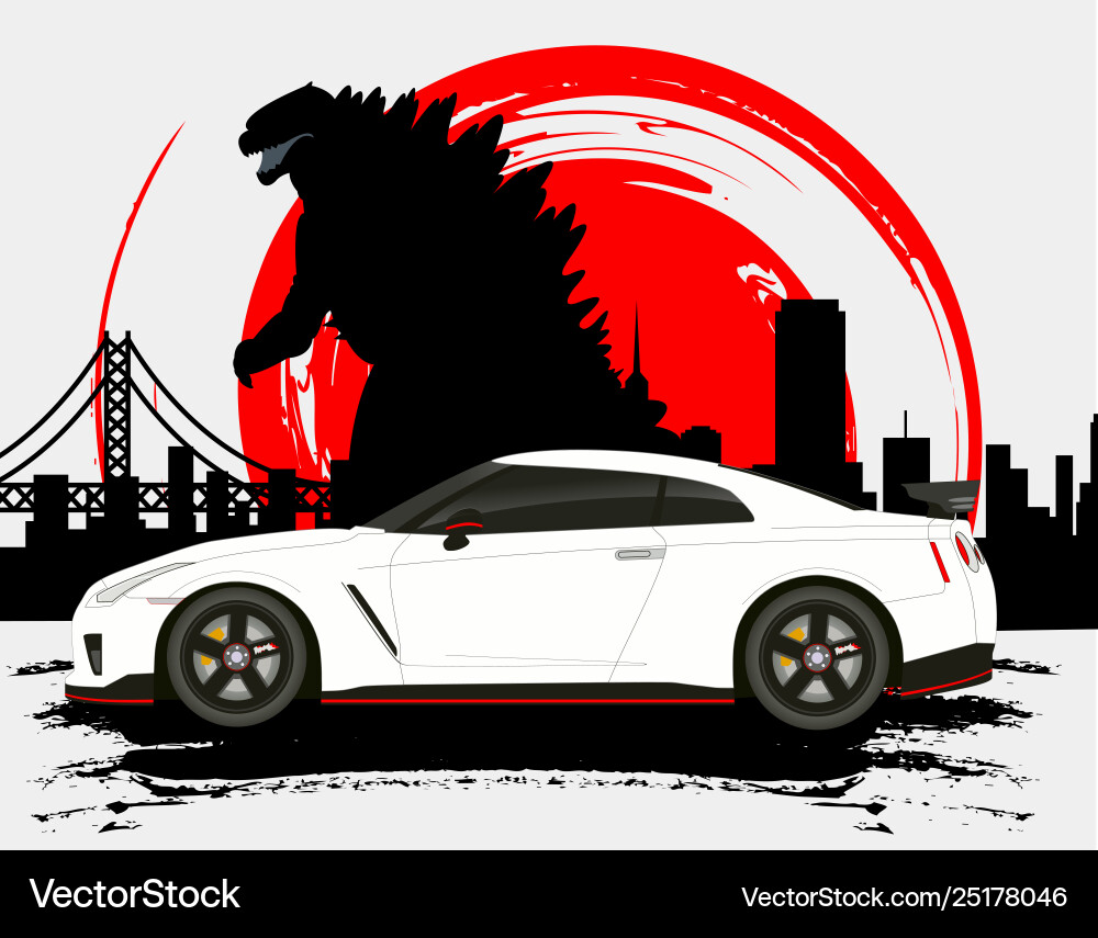 Car Godzilla Vector Images (27)