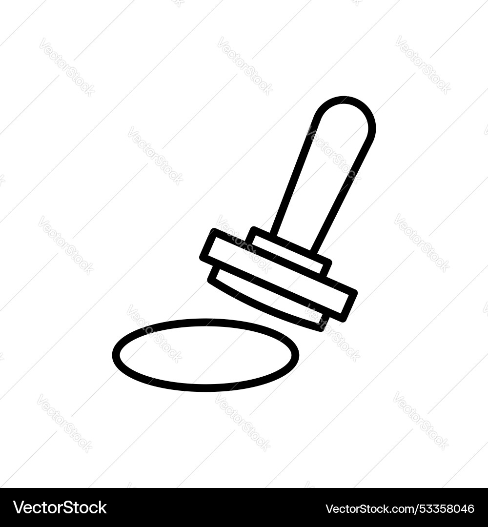 Rubber stamp icon set approval seal authority Vector Image