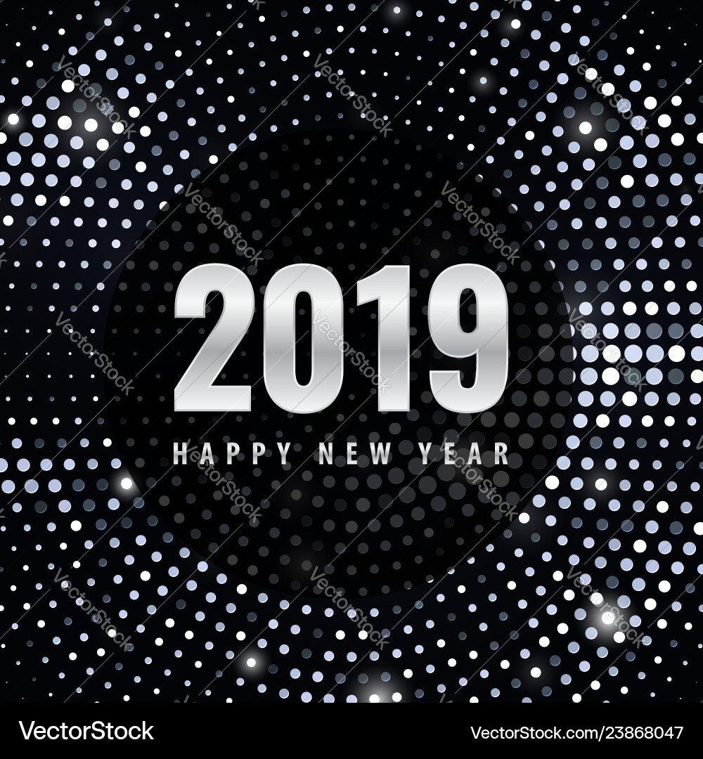 Happy new 2019 year Royalty Free Vector Image - VectorStock
