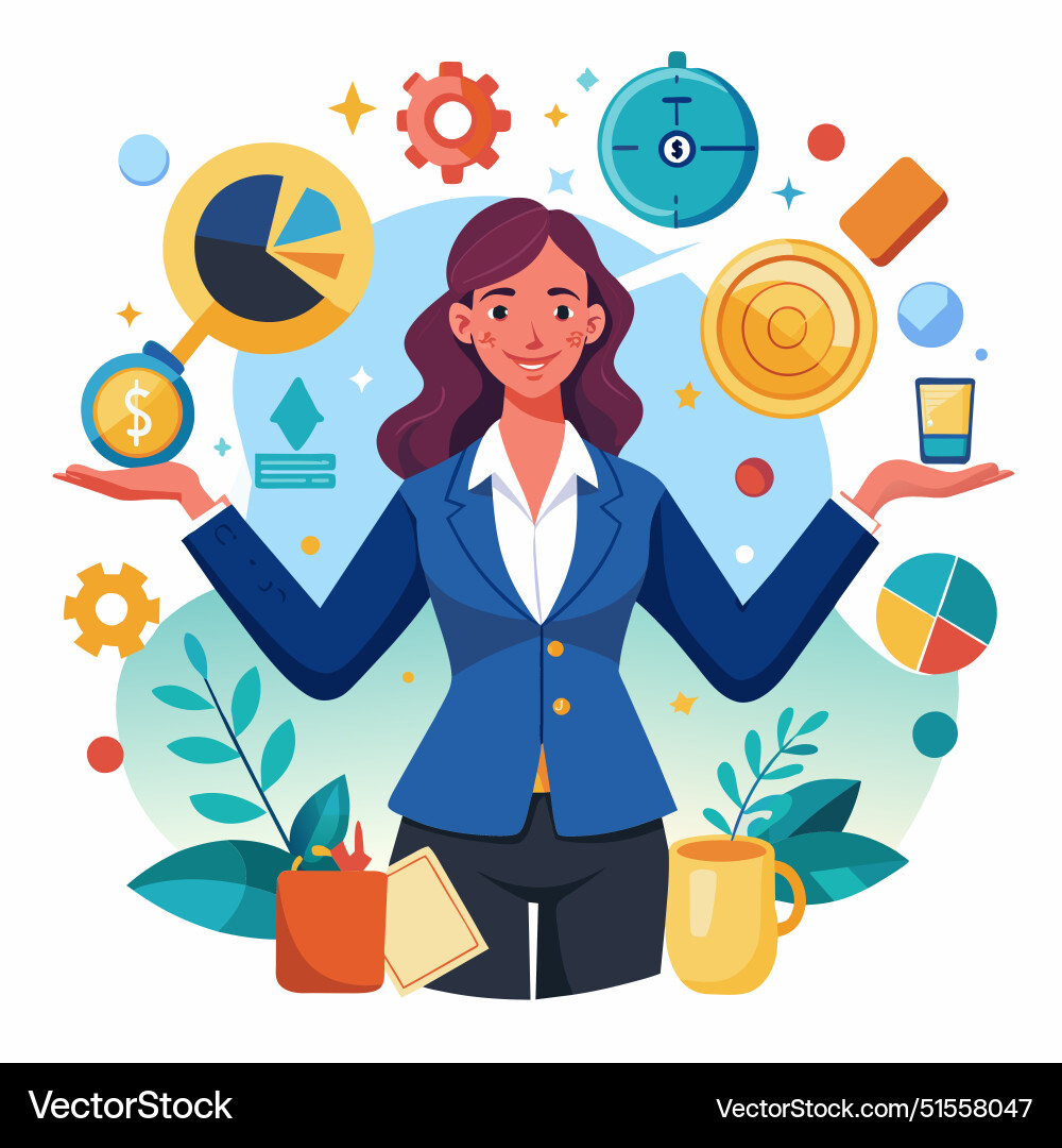 Investment expert financial professional Vector Image