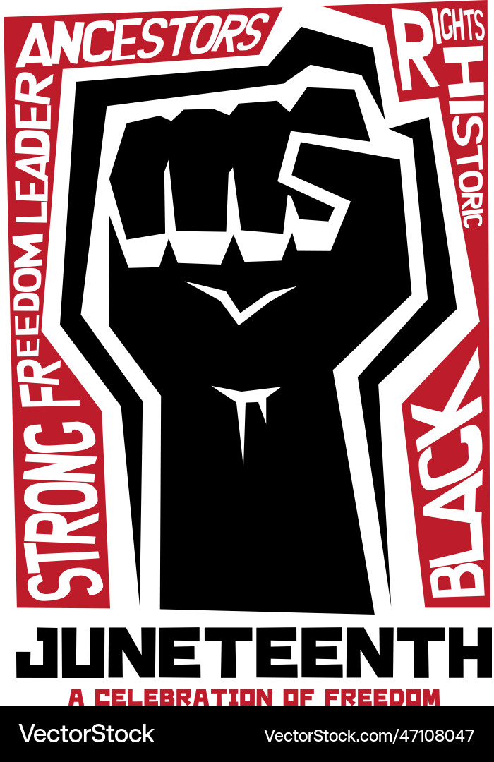 Juneteenth Freedom Celebration Royalty Free Vector Image