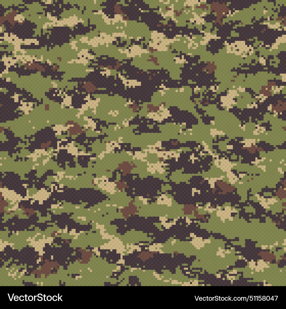 Seamless green pixel background Royalty Free Vector Image