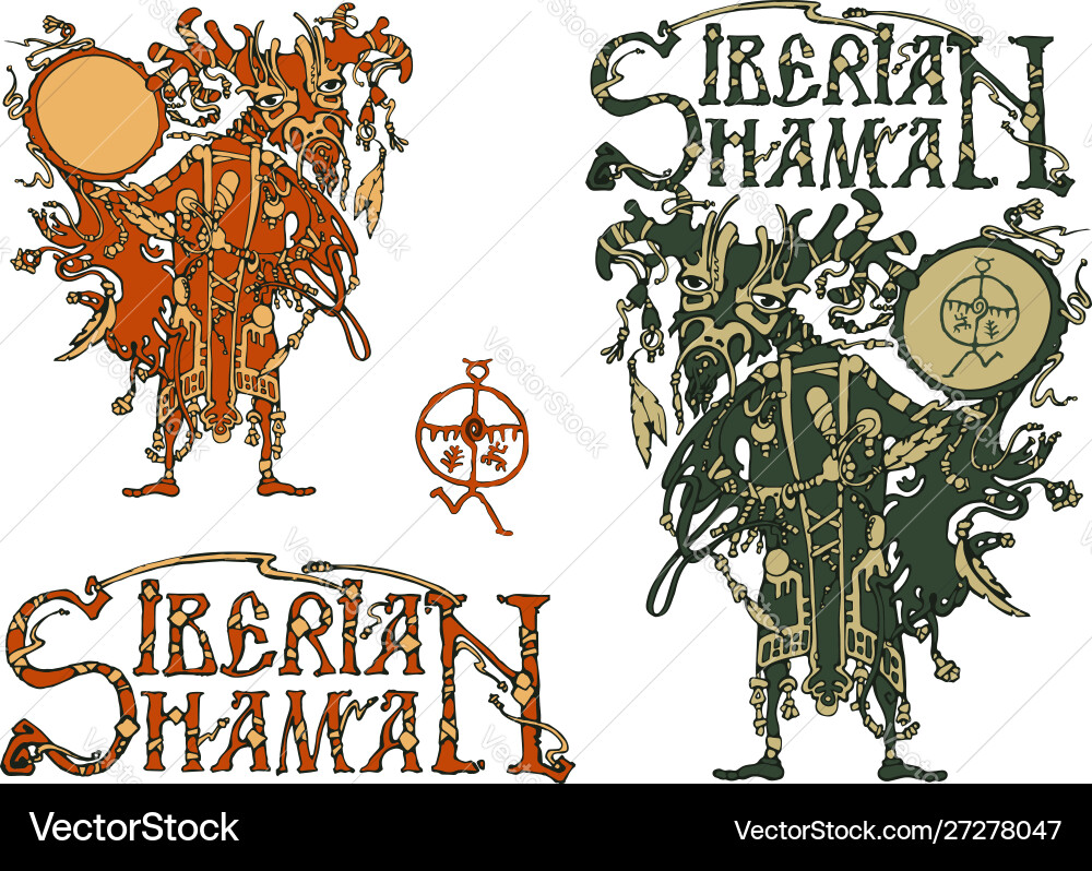 Siberian Shaman Spirit Royalty Free Vector Image