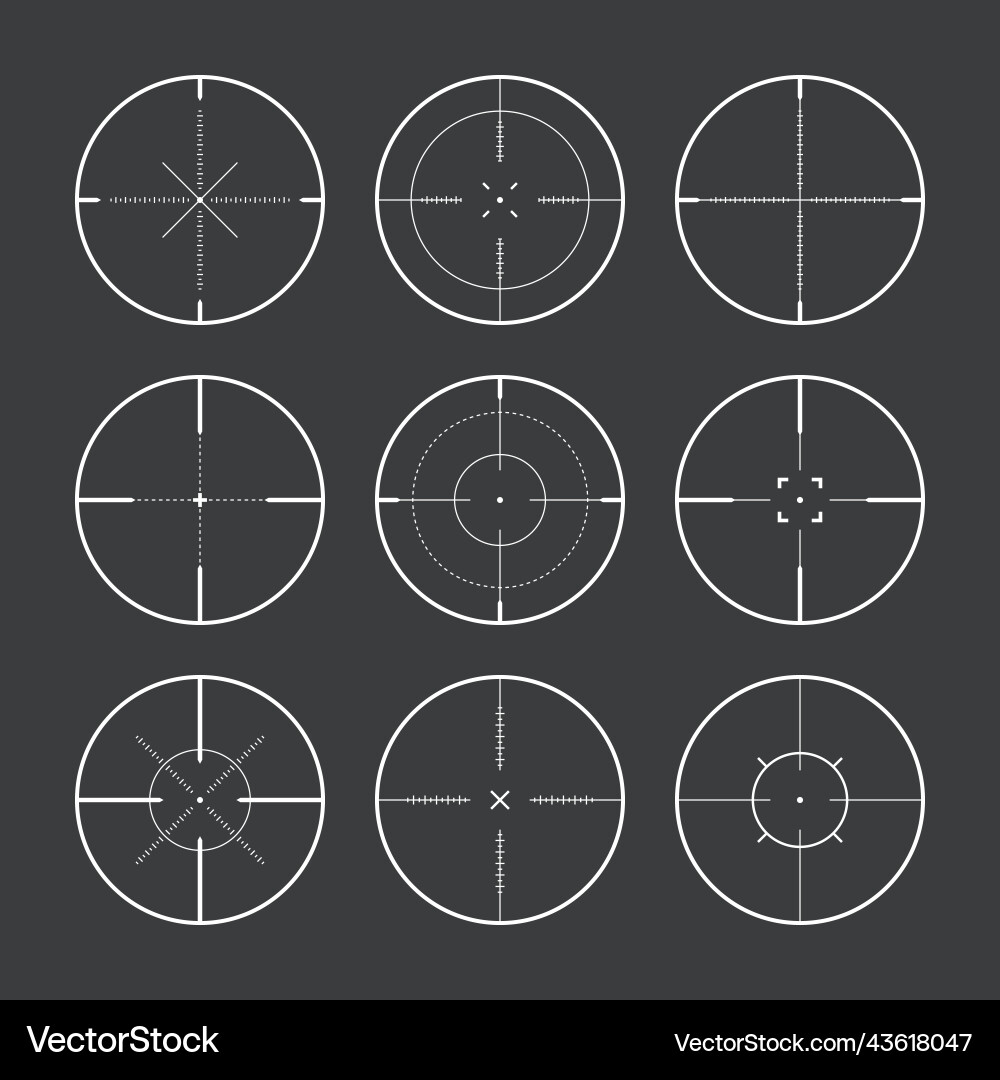 Verschiedene Scharfschützengewehre sehen Waffe optische Reichweite
