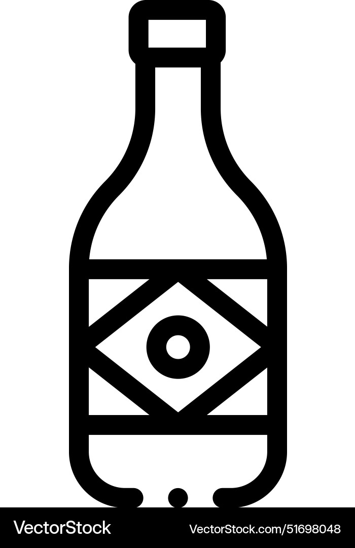 Brazil icon thin linear style design isolated Vector Image