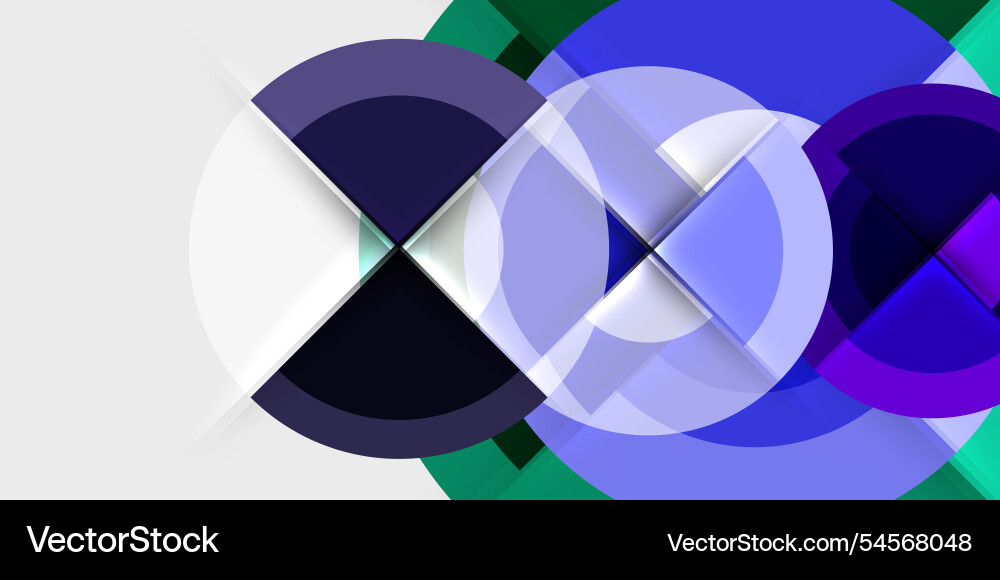 Techno circles and semi Royalty Free Vector Image