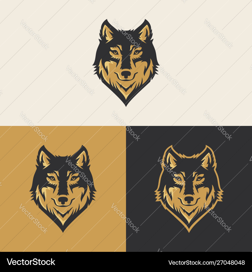 Wolf logo Royalty Free Vector Image - VectorStock