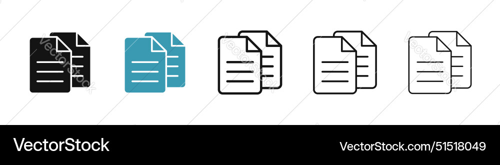 Duplicate icon Royalty Free Vector Image - VectorStock