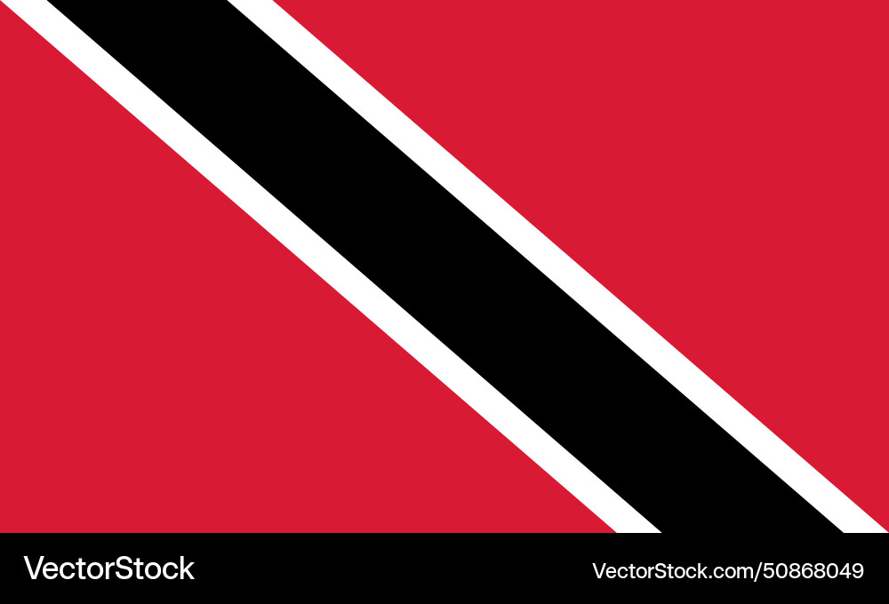 National flag of trinidad and tobago Royalty Free Vector