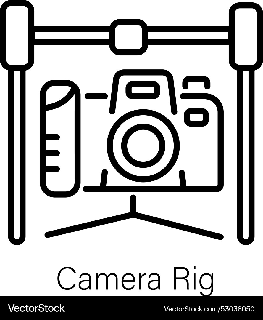 Camera rig Royalty Free Vector Image - VectorStock