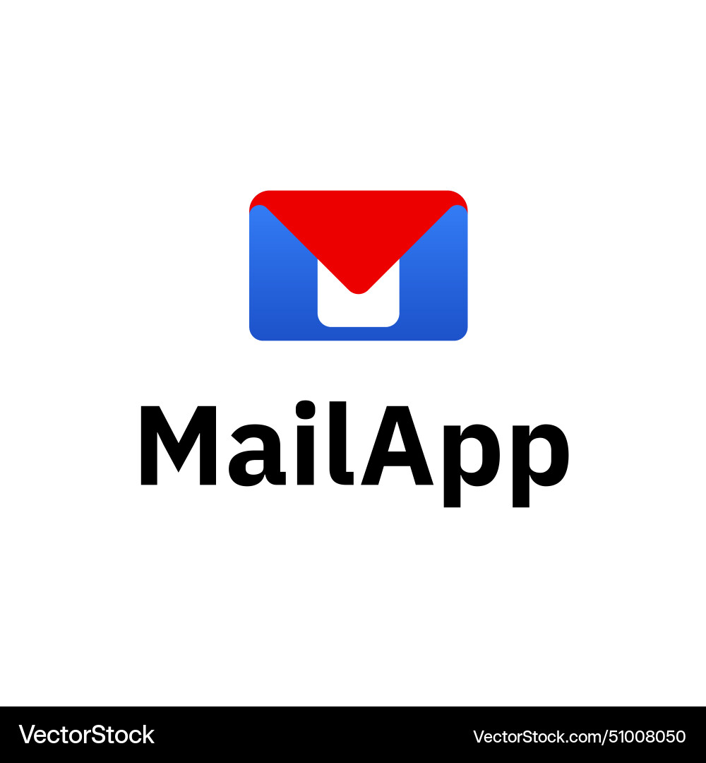 M letter mail logo Royalty Free Vector Image - VectorStock