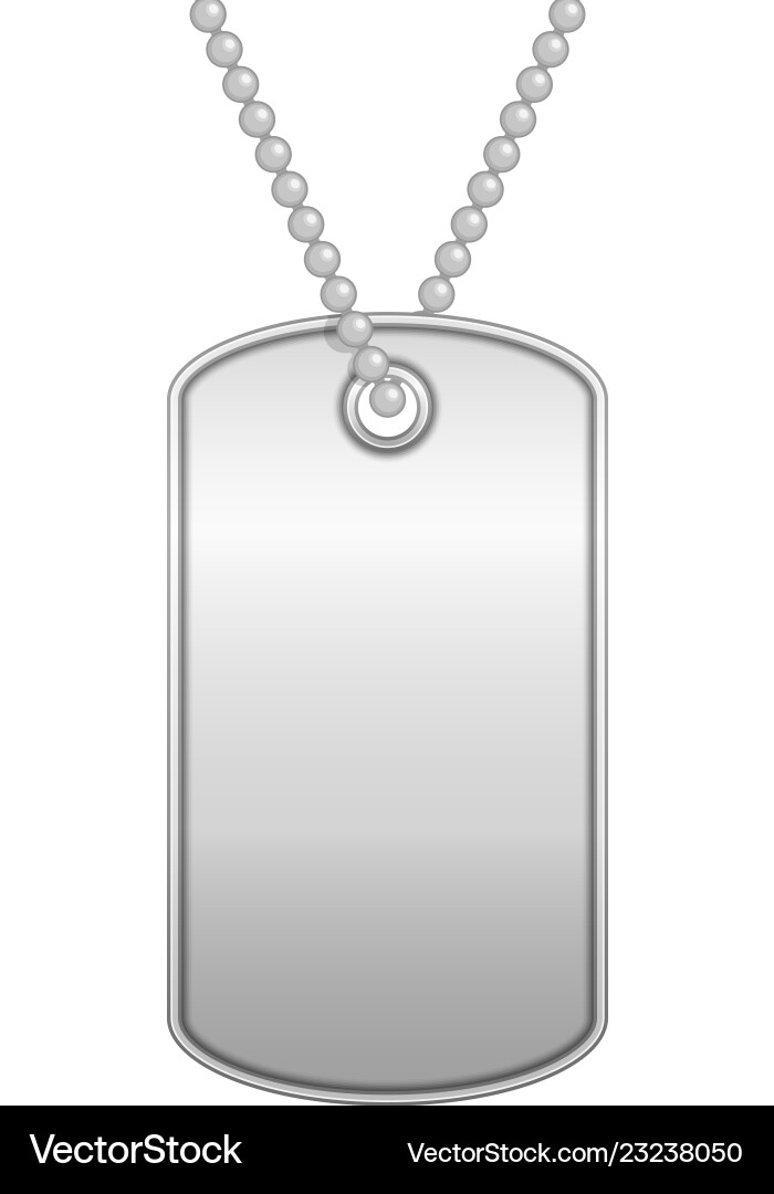 Military Dog Tag Royalty Free Vector Image - VectorStock