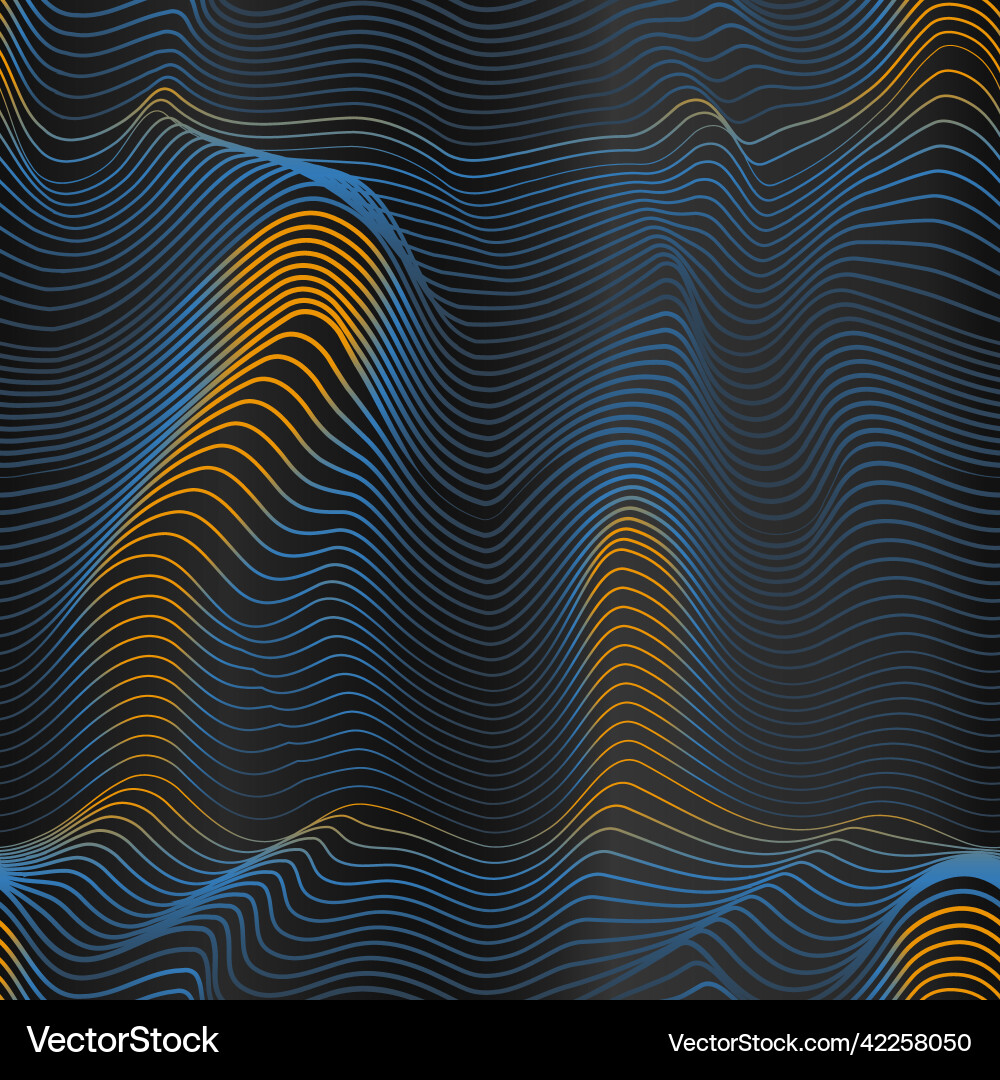 Tech wave seamless texture Royalty Free Vector Image