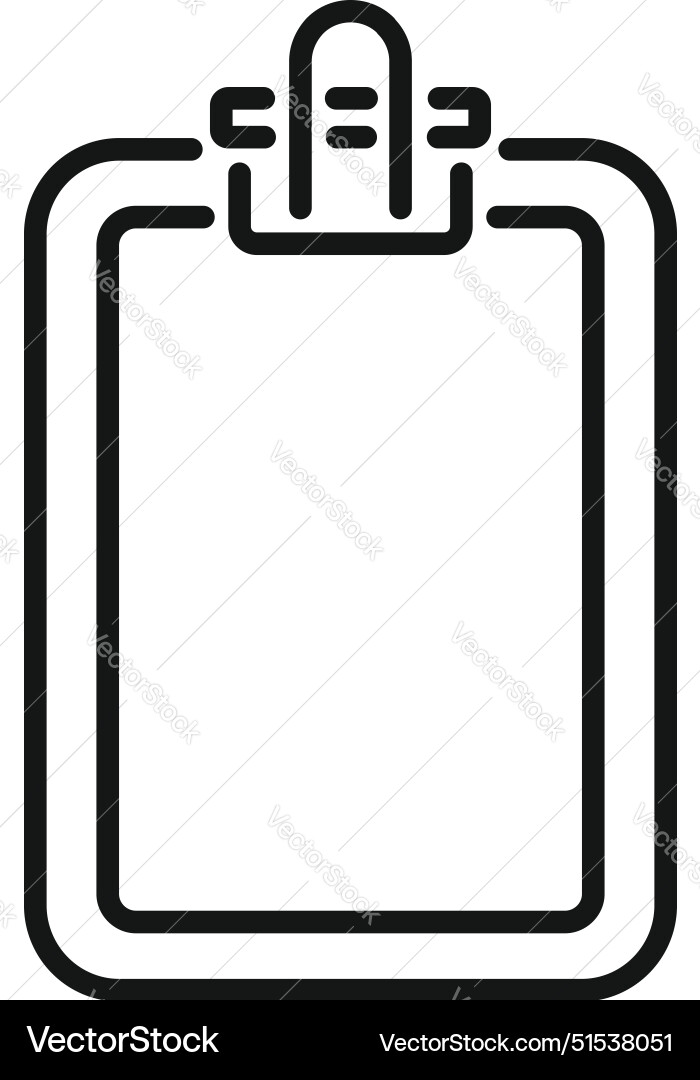 A blank clipboard icon Royalty Free Vector Image