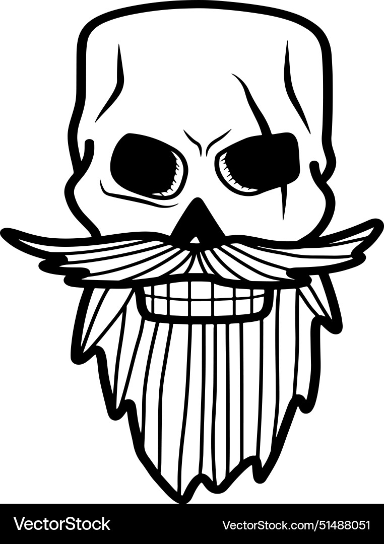 Bad skull Royalty Free Vector Image - VectorStock