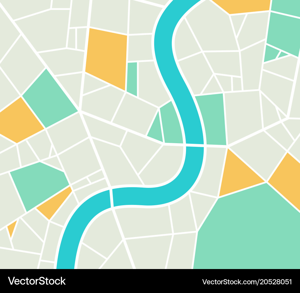 City Block Map Royalty Free Vector Image - VectorStock