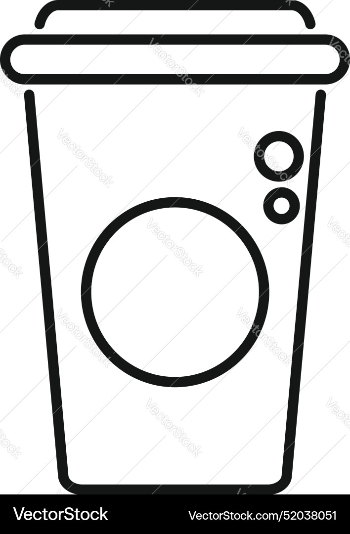 Line icon style of a disposable Royalty Free Vector Image