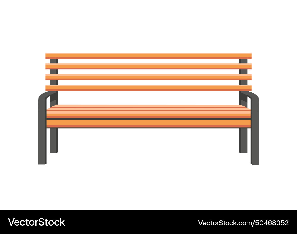 Garden bench Royalty Free Vector Image - VectorStock