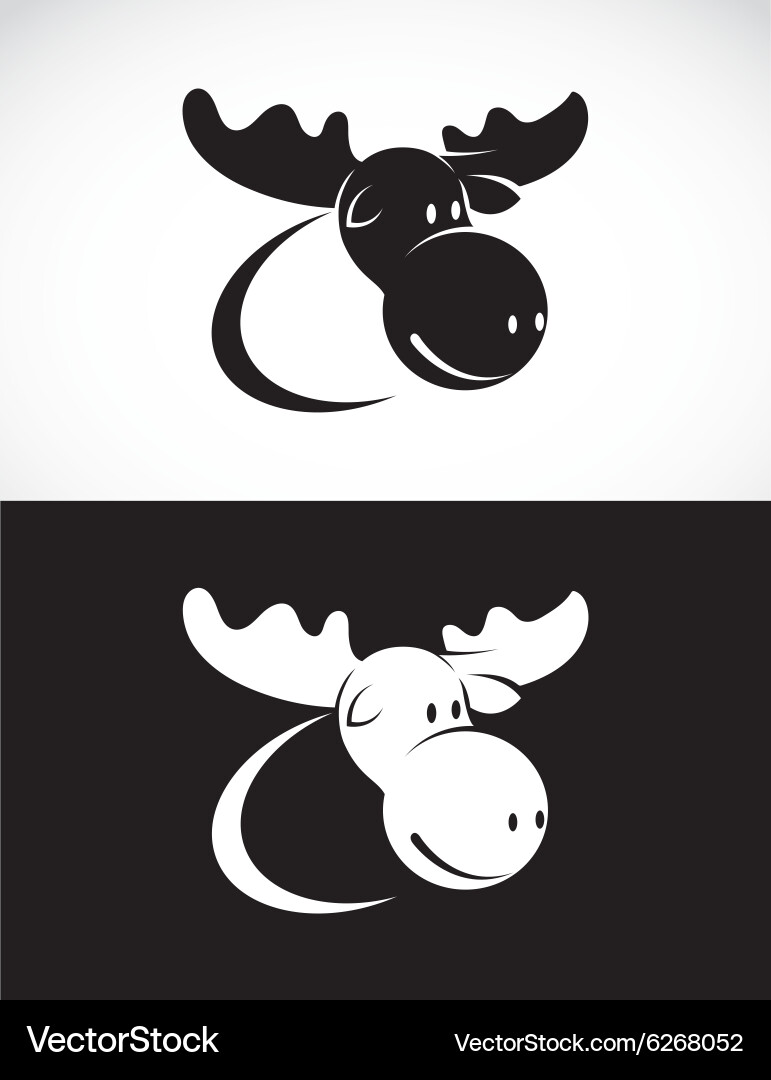 Image of moose design Royalty Free Vector Image