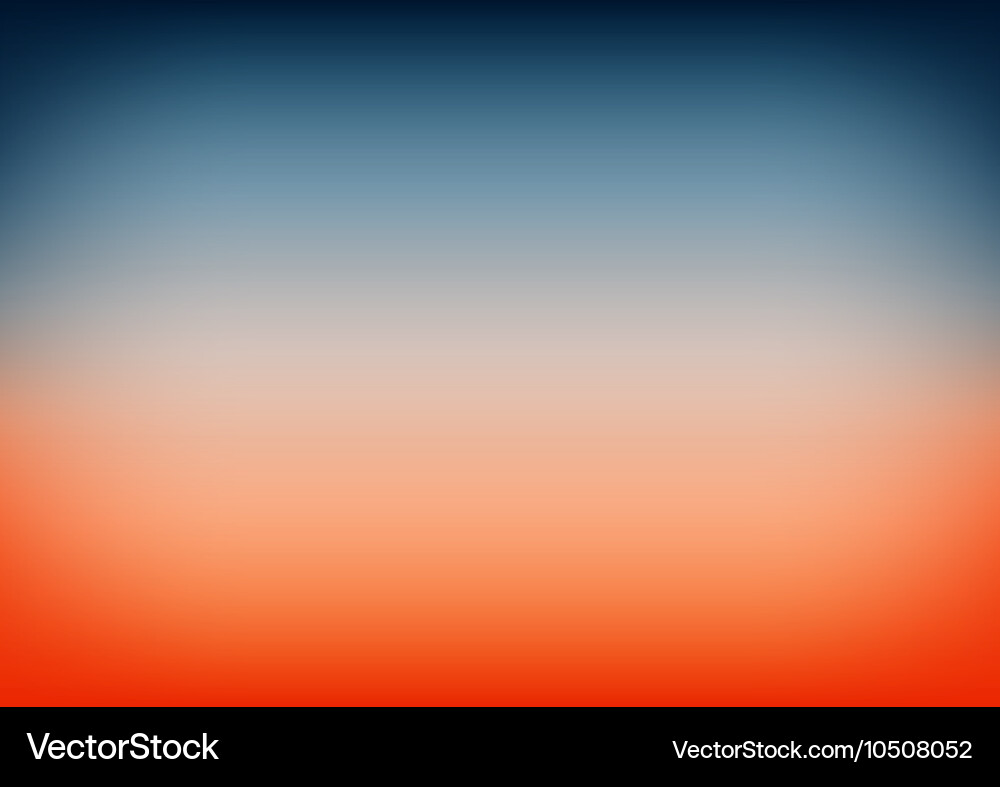 Sunset sky blue orange gradient background Vector Image