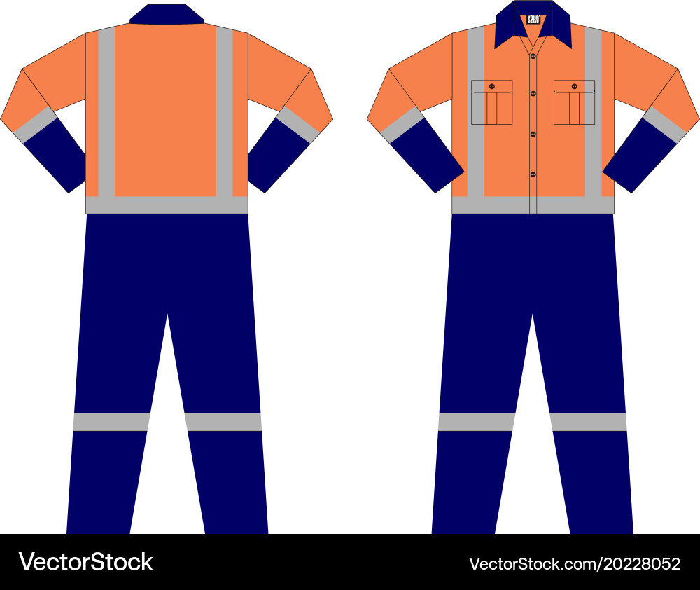 Wearpack model for oil gas Royalty Free Vector Image