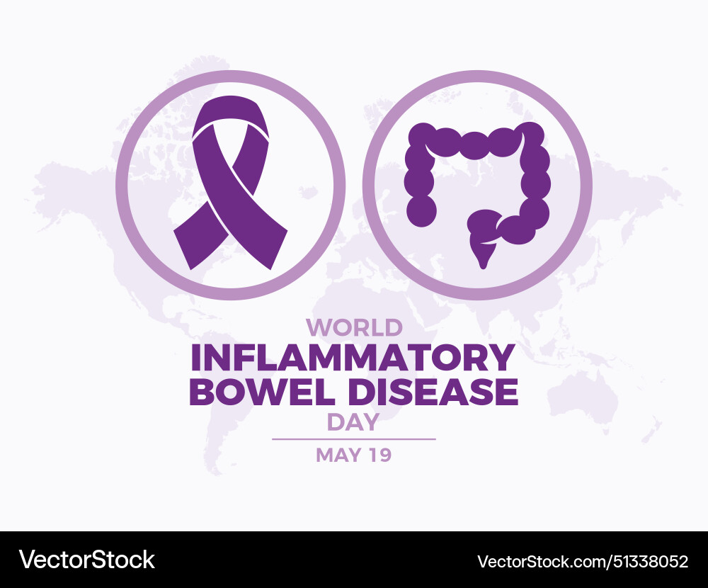 World inflammatory bowel disease day poster Vector Image