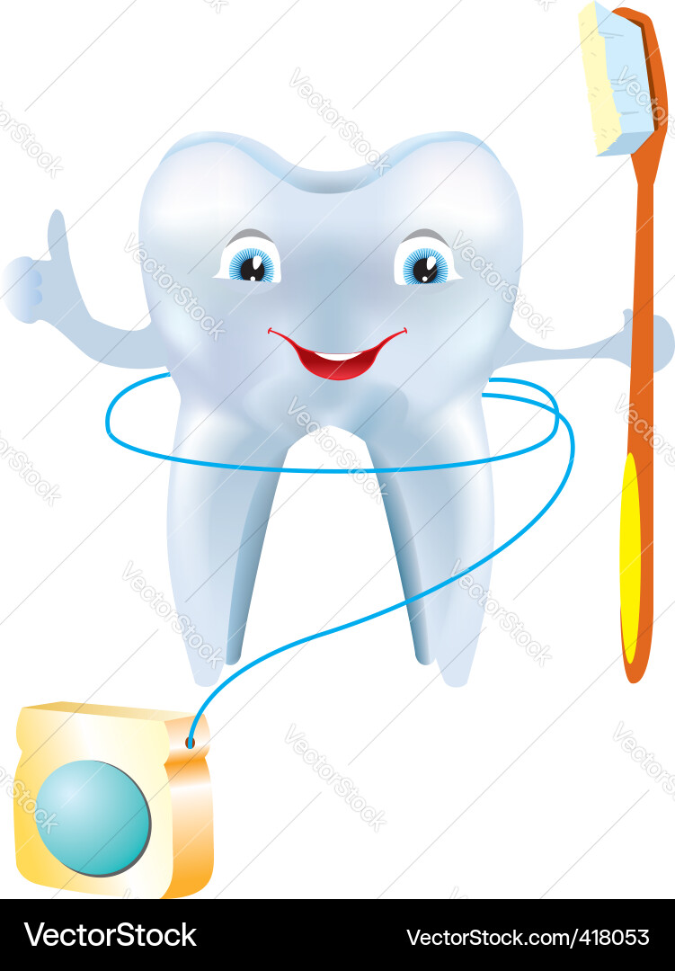 Cartoon Toothbrush Royalty Free Vector Image - VectorStock