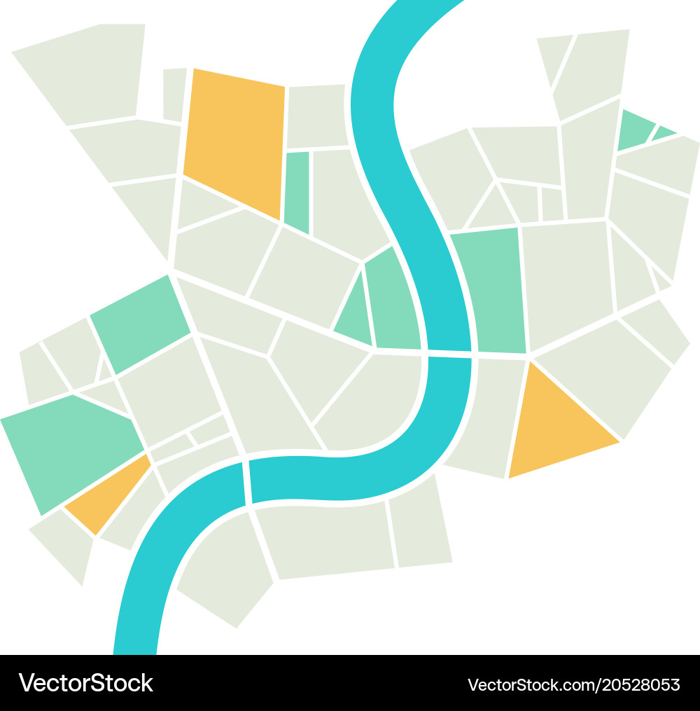 City map Royalty Free Vector Image - VectorStock