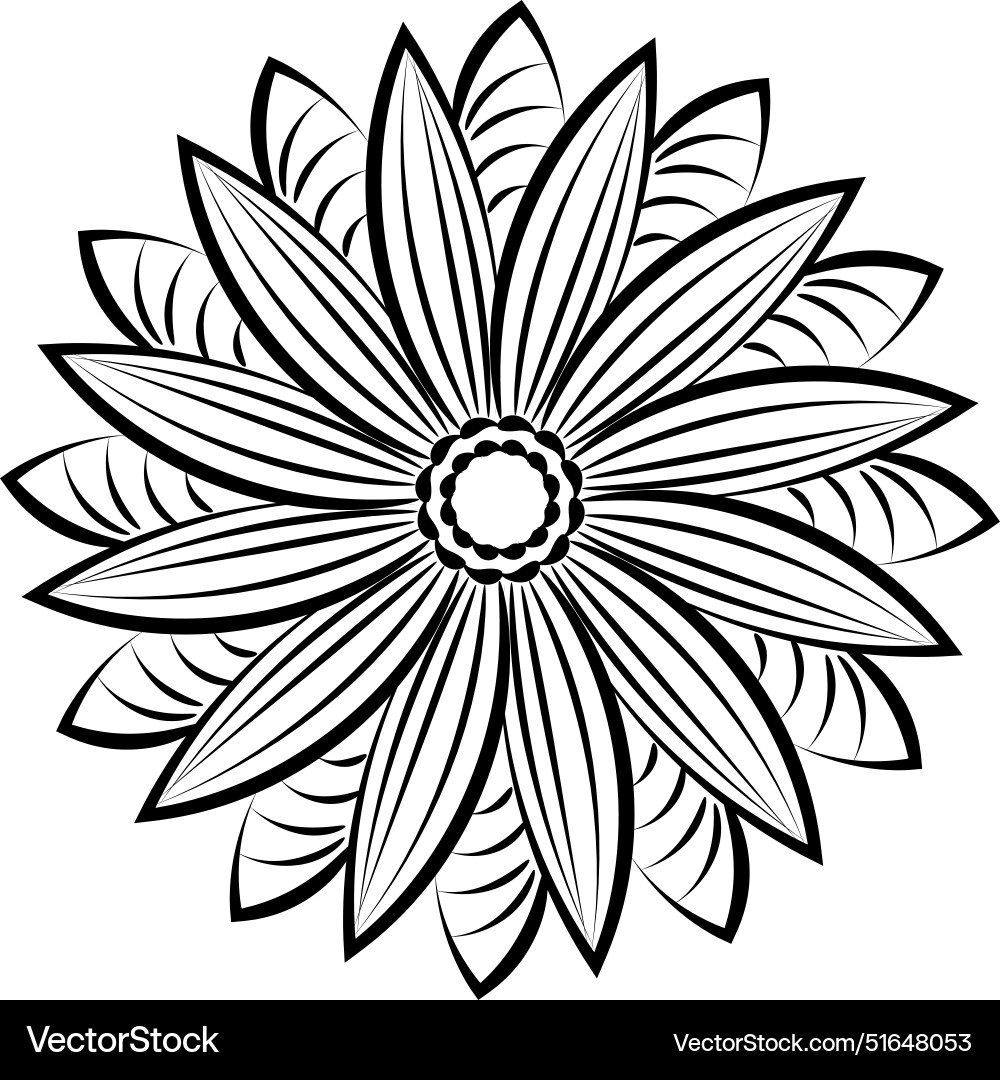 Doodle ornament outline hand drawn Royalty Free Vector Image