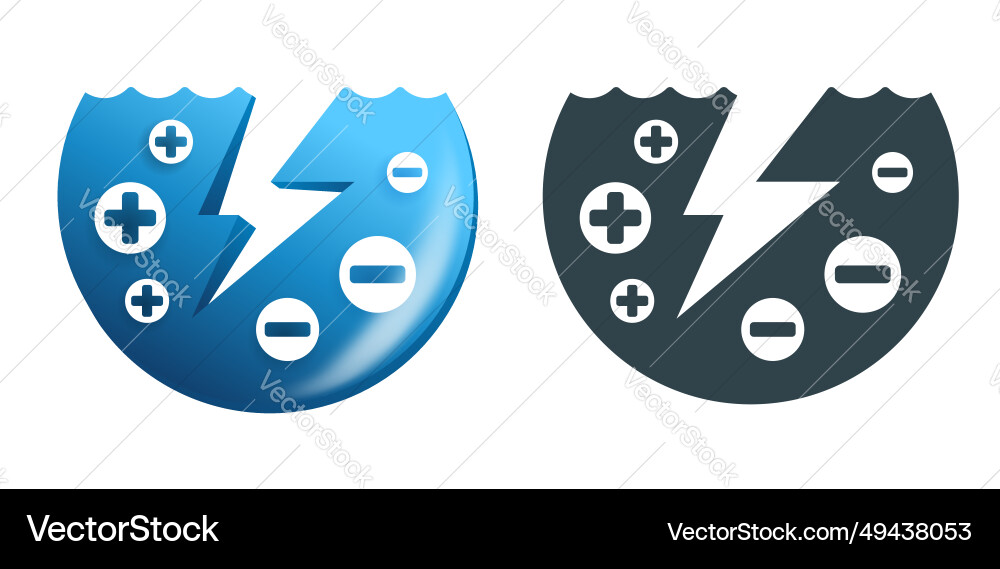 Electrolyte drink 3d icon for beverages Royalty Free Vector