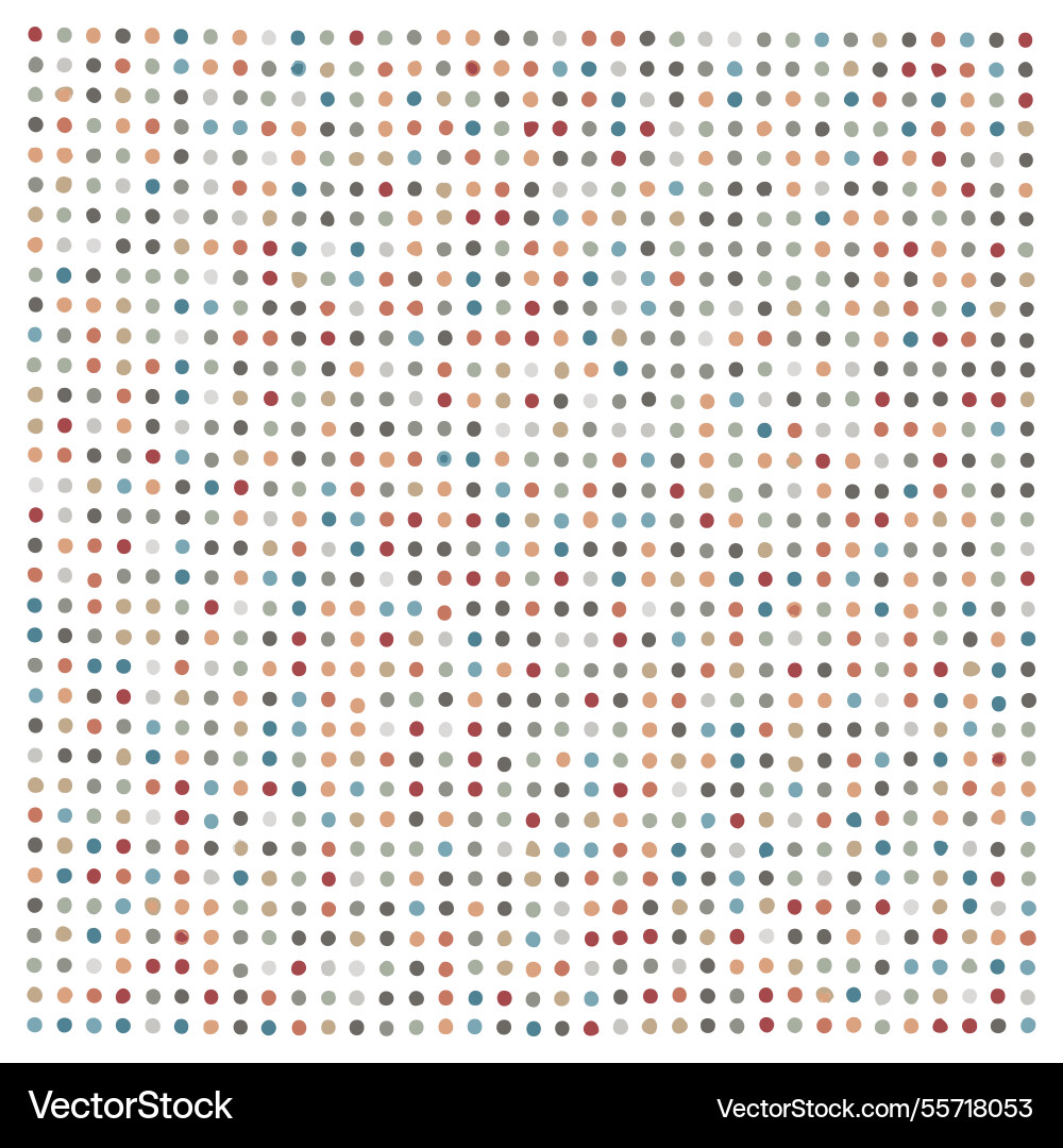 Repeat grid and dot print pattern on white base Vector Image