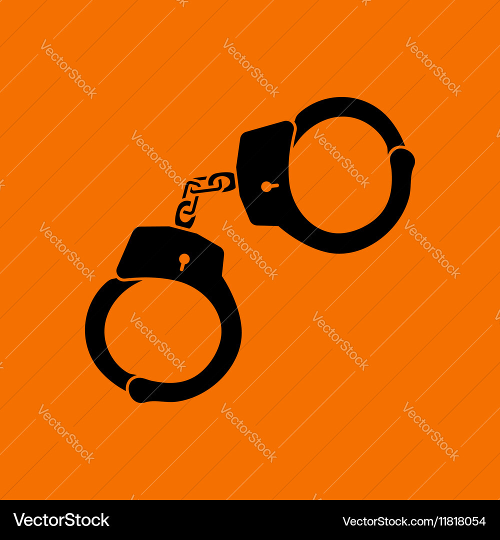 Police handcuff icon Royalty Free Vector Image