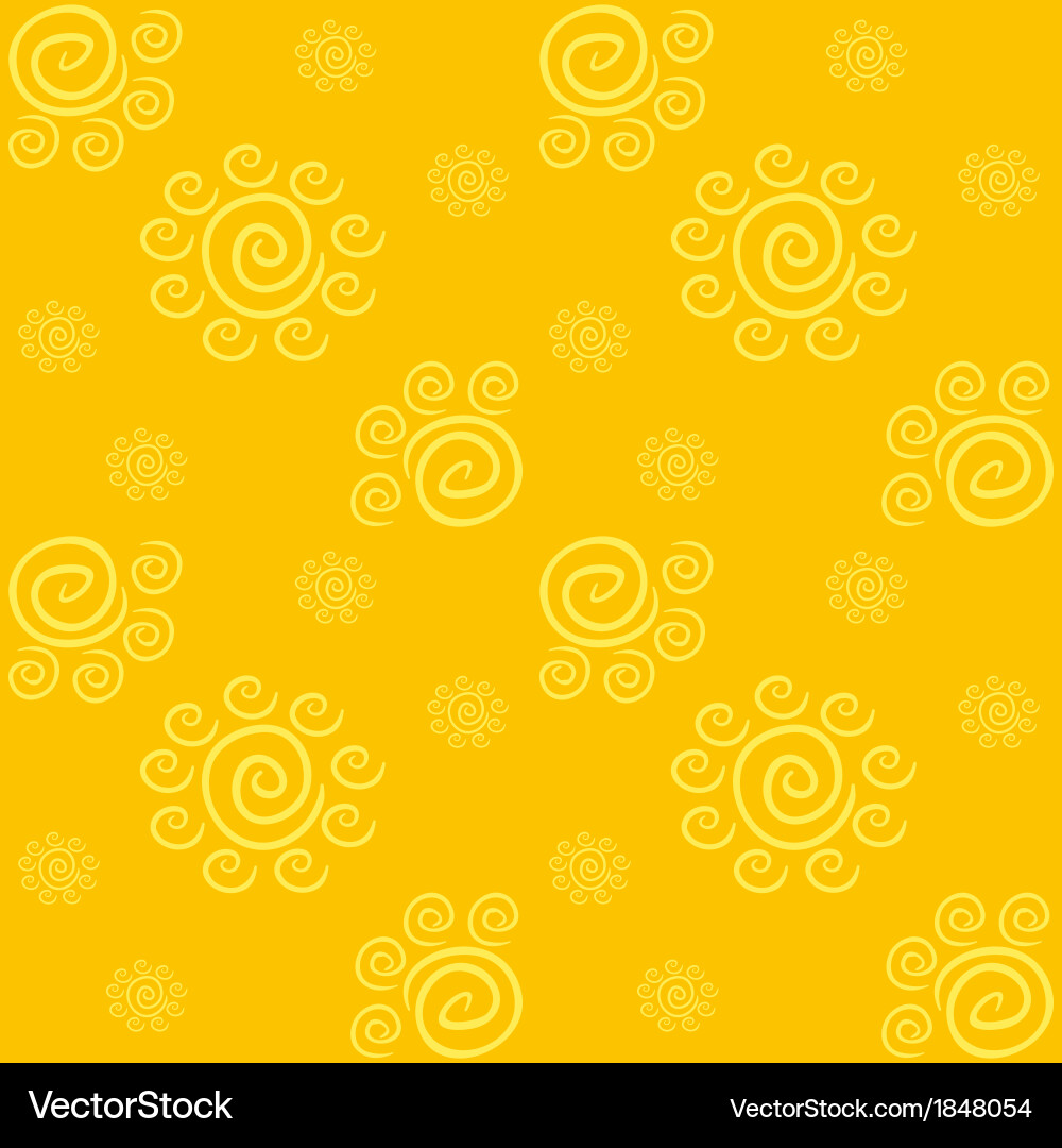 Yellow solar pattern Royalty Free Vector Image
