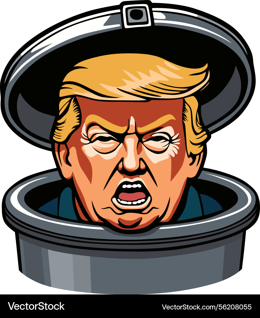 Dump trump Royalty Free Vector Image - VectorStock