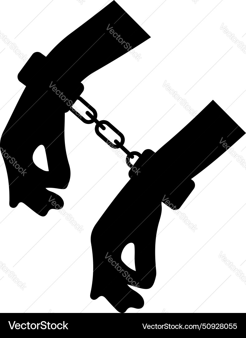 Handcuffs Royalty Free Vector Image - VectorStock