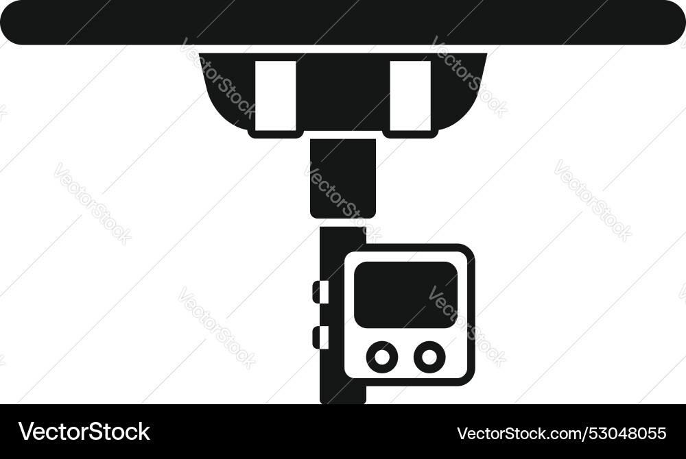 Parking sensor icon showing empty spot Royalty Free Vector