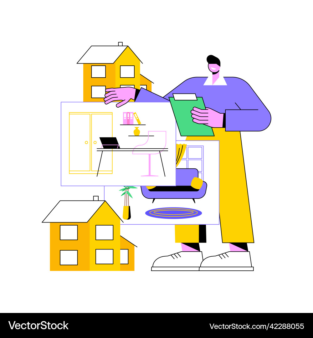 Real estate photography abstract concept Vector Image