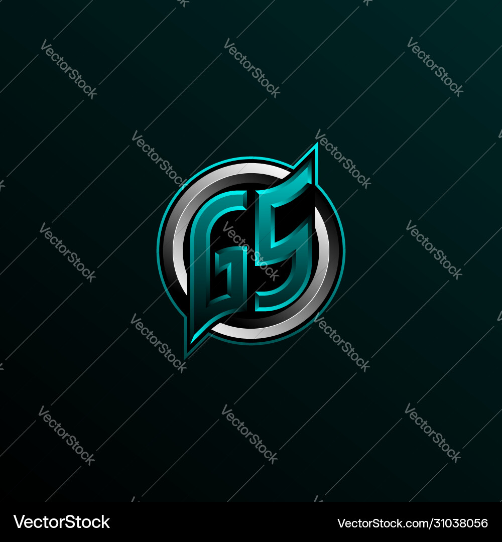 Initial gs logo design Royalty Free Vector Image