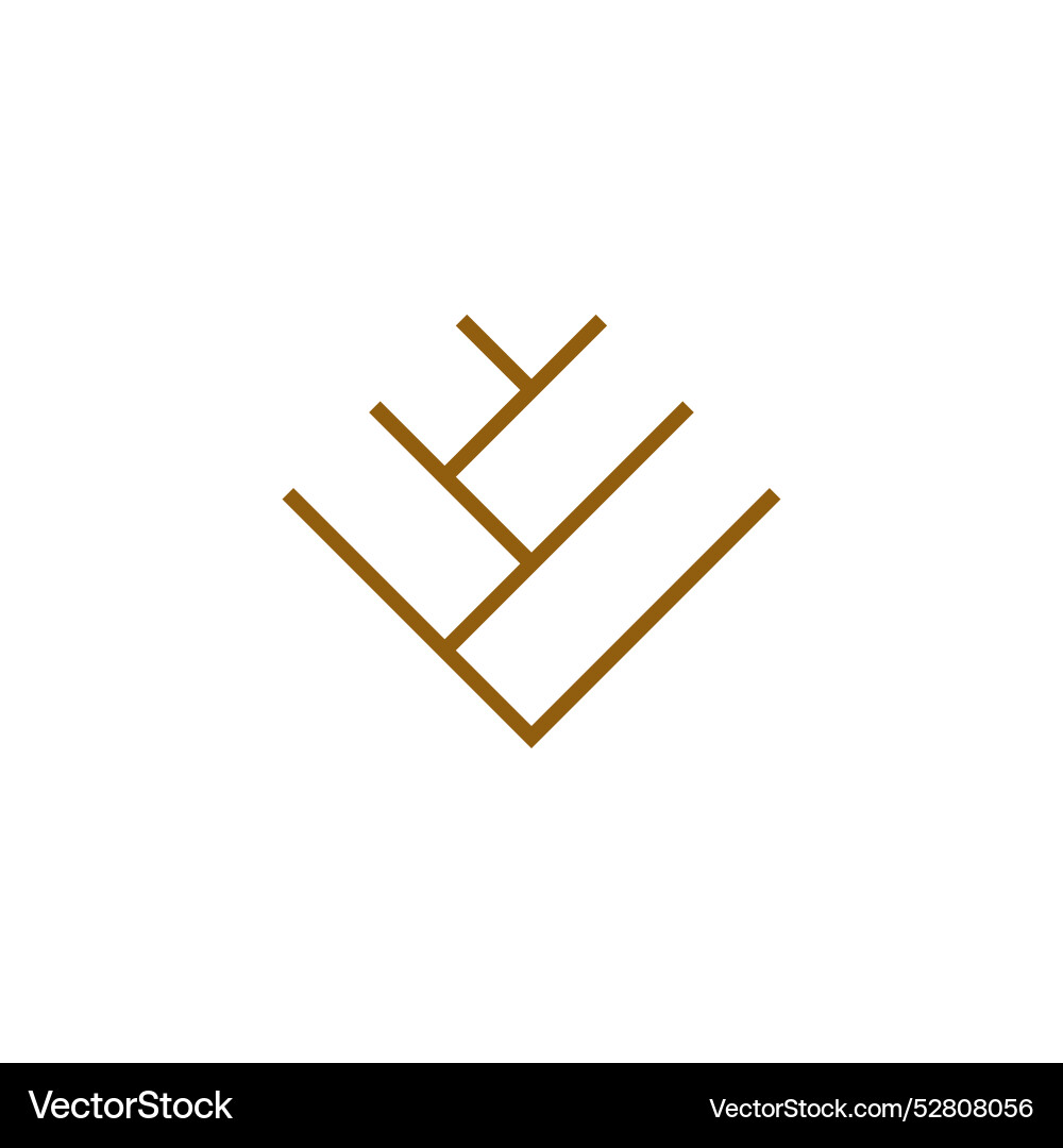 Parquet flooring laminate logo icon Royalty Free Vector