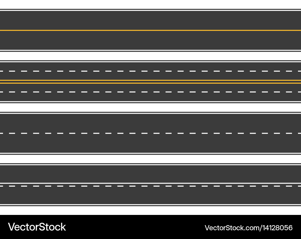 Road street with asphalt highway way Royalty Free Vector