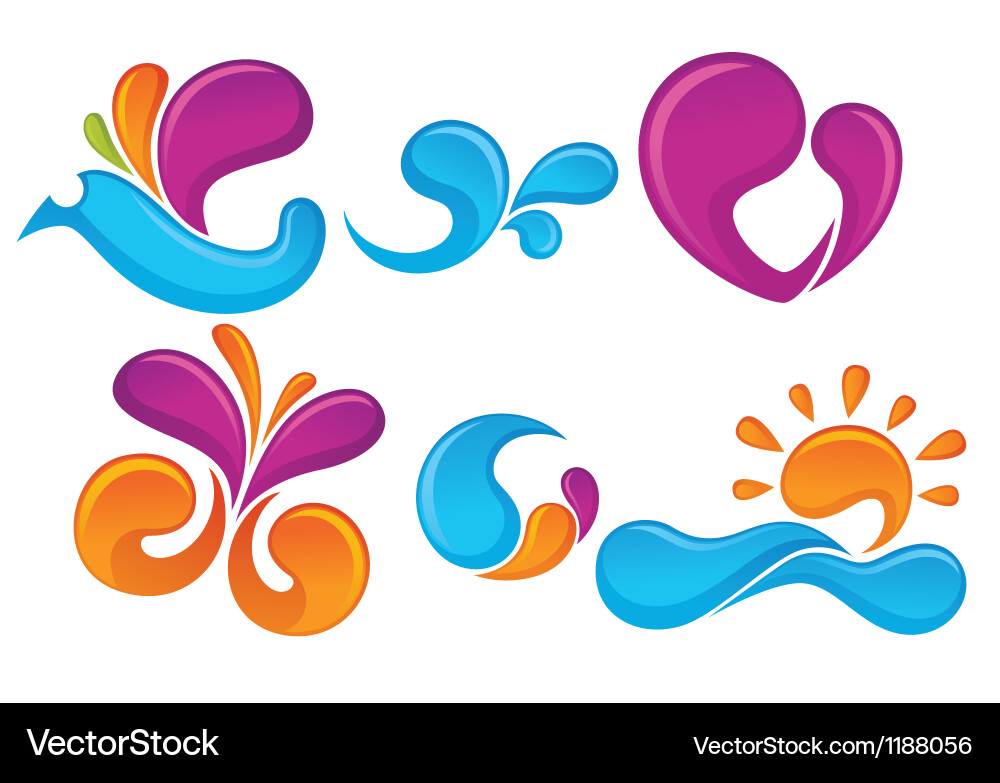 Spring symbols Royalty Free Vector Image - VectorStock