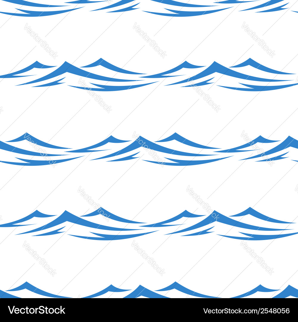 Undulating waves seamless background pattern Vector Image
