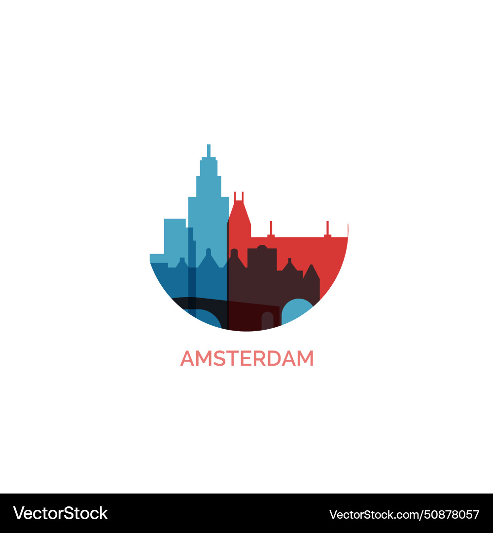 Amsterdam logo Royalty Free Vector Image - VectorStock